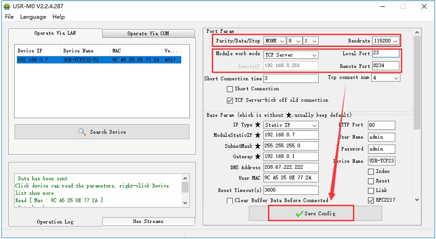 USR-TCP232-T2 Basic Function Test-PUSR IOT